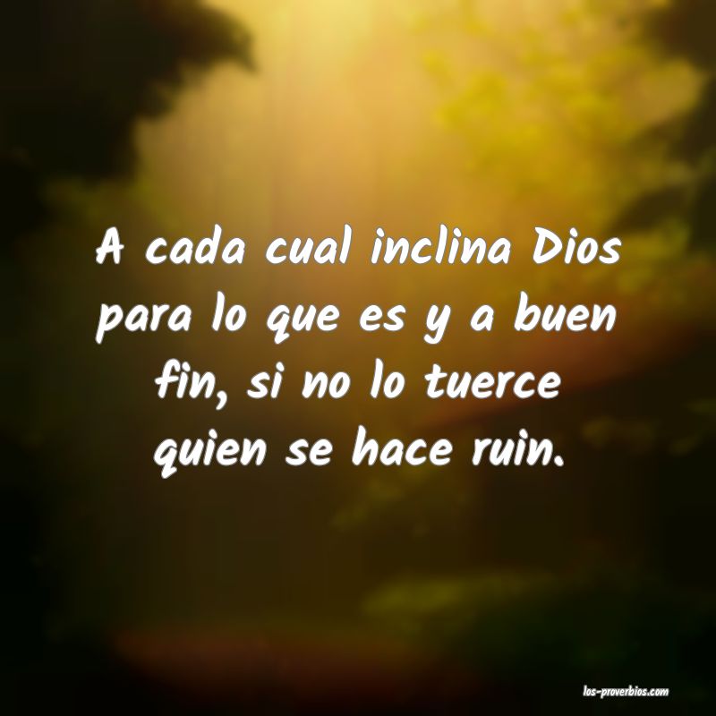 Cada quien, con su cada cual.