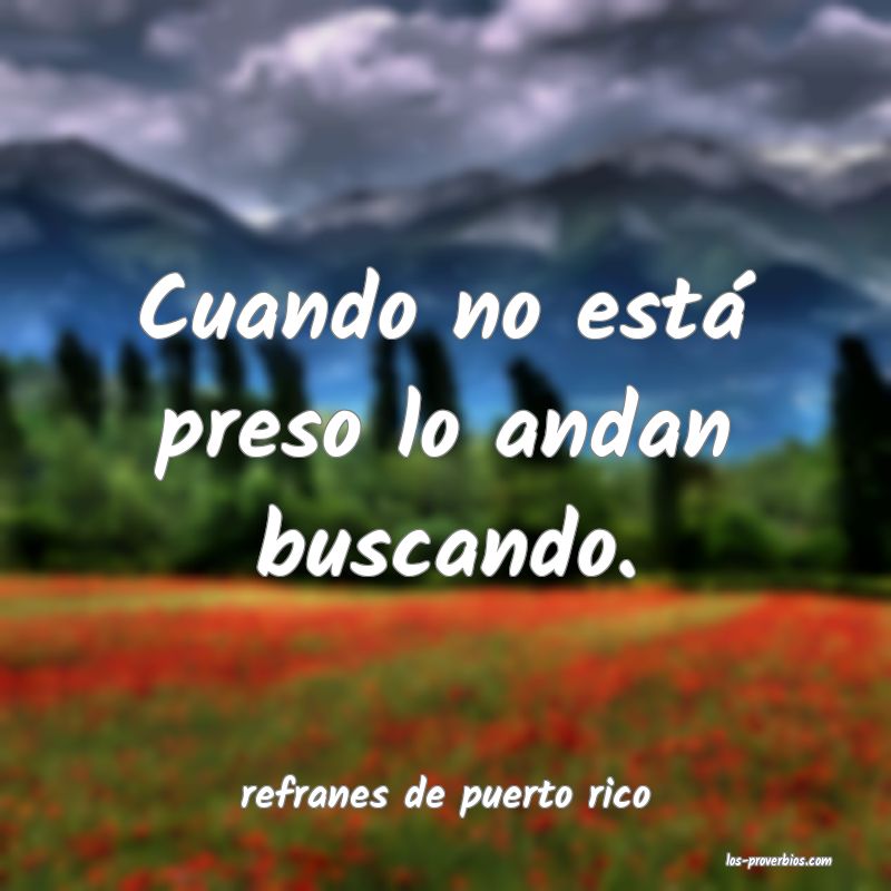 Refranes De Puerto Rico