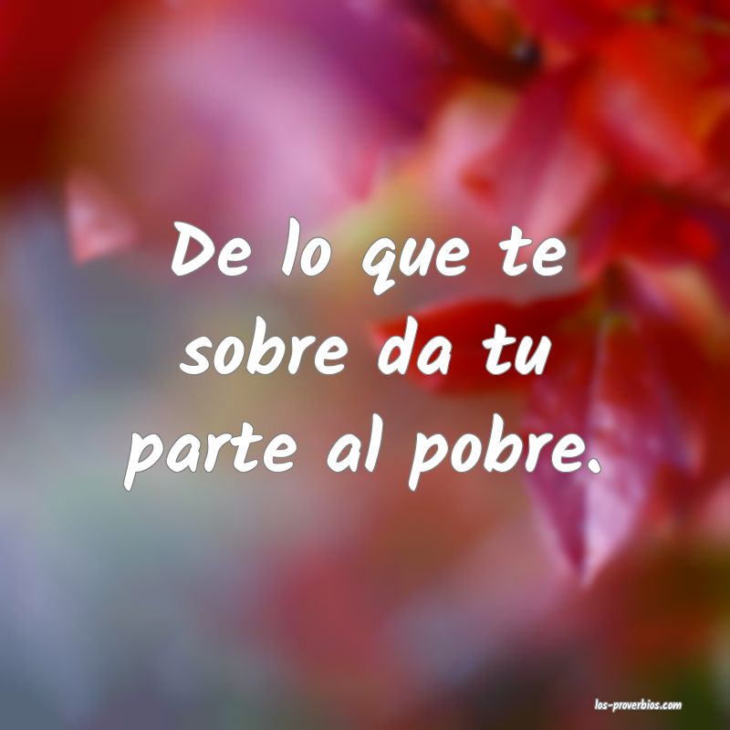 El que parte y reparte toca la mejor parte ...