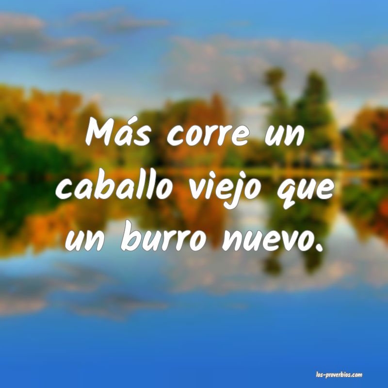 Mas vale viejo conocido que nuevo por conocer.