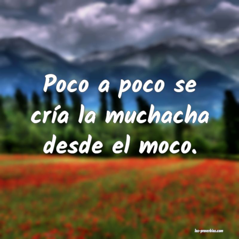 El que poco pide, poco merece.