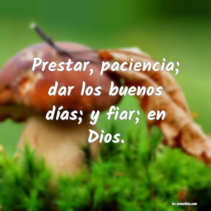 El que no se fÃ­a, no es de fiar.